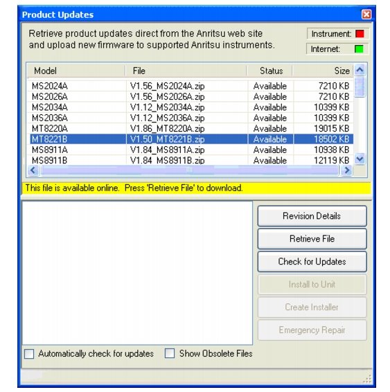 Updating Instrument Firmware